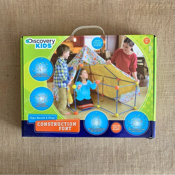 Discovery Kids | Toys | Discovery Kids Construction Fort Castle Or ...